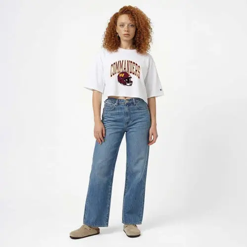Champion Washington Commanders Boyfriend Cropped T-shirt
