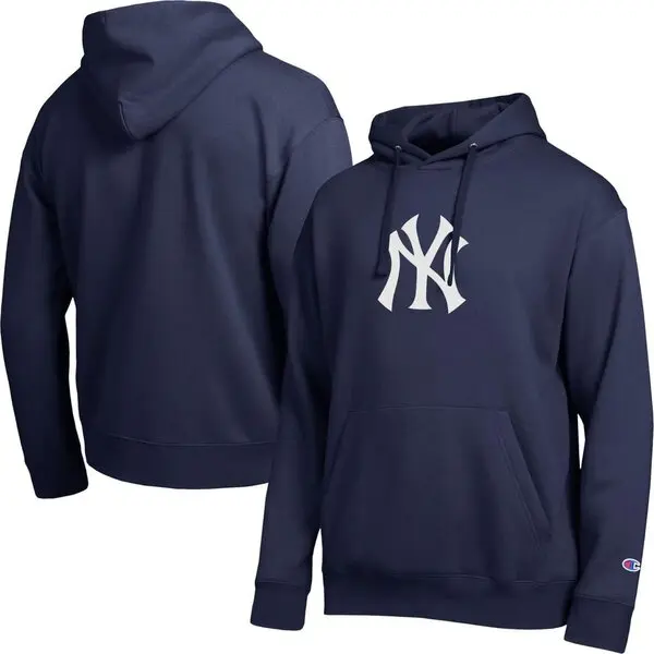 Champion New York Yankees All Star Embroidered Logo Hoodie - Navy