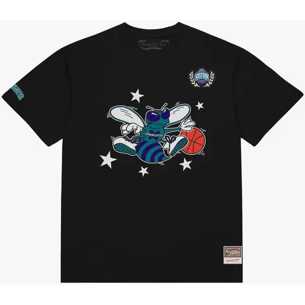 Mitchell & Ness Charlotte Hornets Pep Rally Premium T-shirt - Black