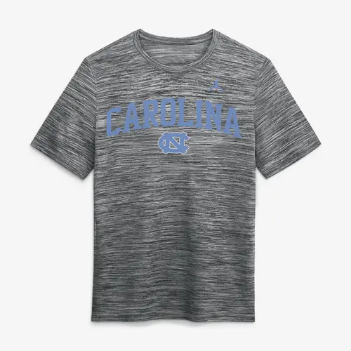 JORDAN BRAND North Carolina Tar Heels Primetime Arch Logo Velocity Dri-fit T-shirt - Anthracite