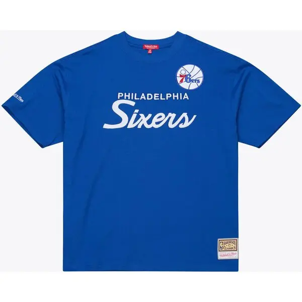 Mitchell & Ness Philadelphia 76ers Hardwood Classics Head Coach T-shirt - Royal