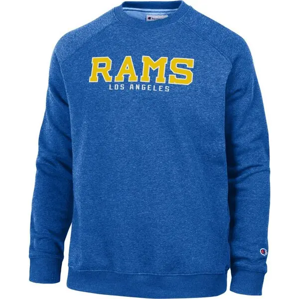 Champion Los Angeles Rams Triumph Fleece Tri-blend Sweatshirt - Royal