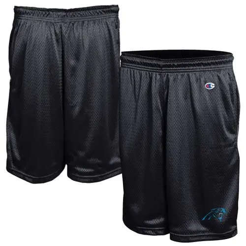 Champion Carolina Panthers Classic Mesh Shorts - Black