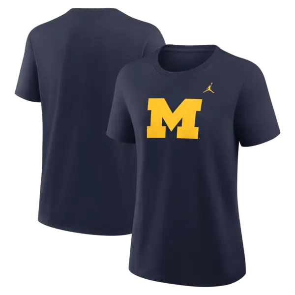 JORDAN BRAND Michigan Wolverines Primary Logo T-shirt