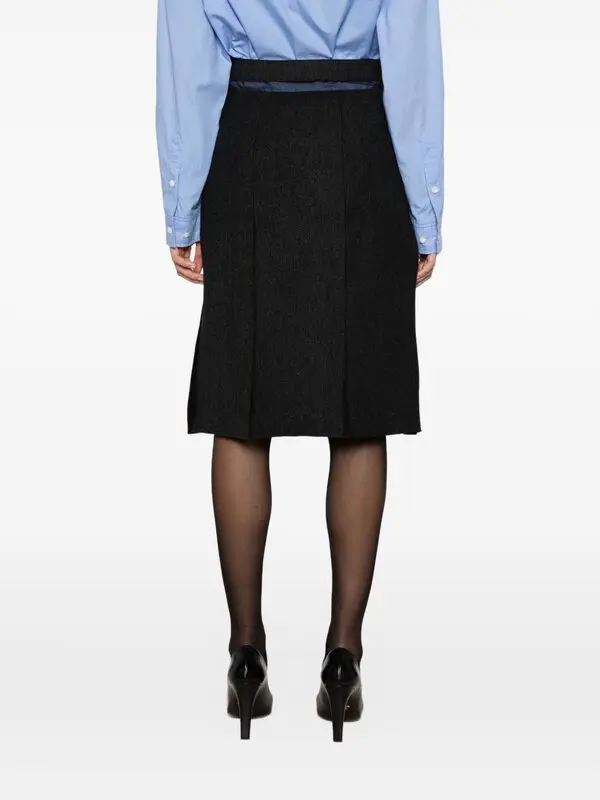 Prada Wool Midi Skirt