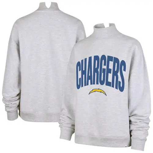 '47 Los Angeles Chargers Subtle Muse Mock Neck Sweatshirt