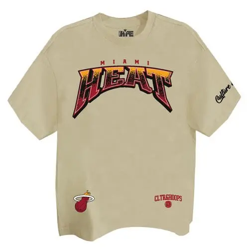 TWO HYPE Miami Heat Drip & Dime Elevated Drop Shoulder T-shirt