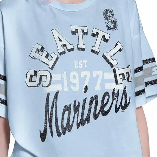 STARTER Seattle Mariners Cropped Hurry Up Offense T-shirt