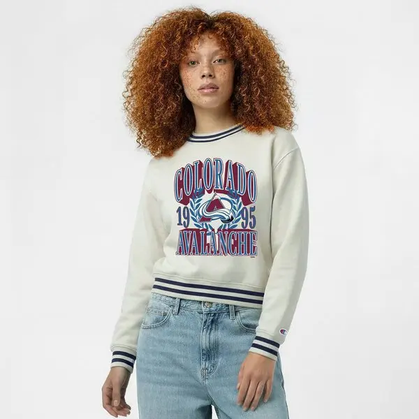 Champion Colorado Avalanche Bold Laurels Reverse Weave Yarn Crewneck Sweatshirt