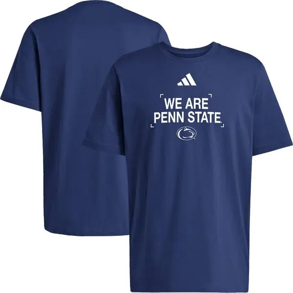 Adidas Penn State Nittany Lions Slogan Cotton T-shirt - Navy