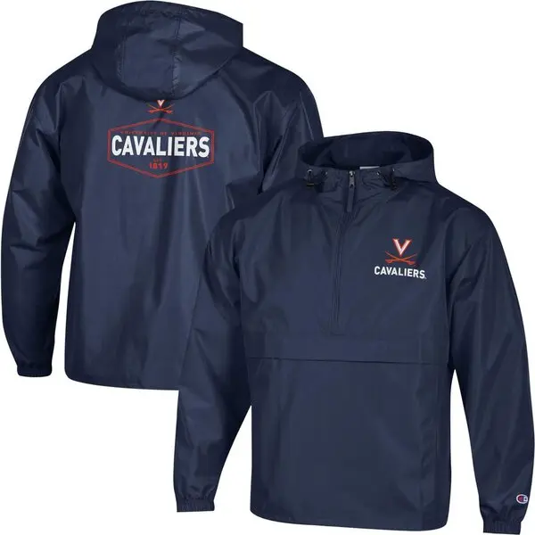 Champion Virginia Cavaliers Delay Packable Half-zip Jacket