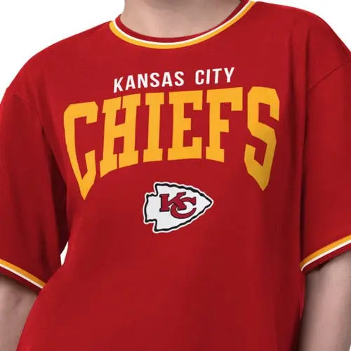 STARTER Kansas City Chiefs Ace Cropped T-shirt - Red