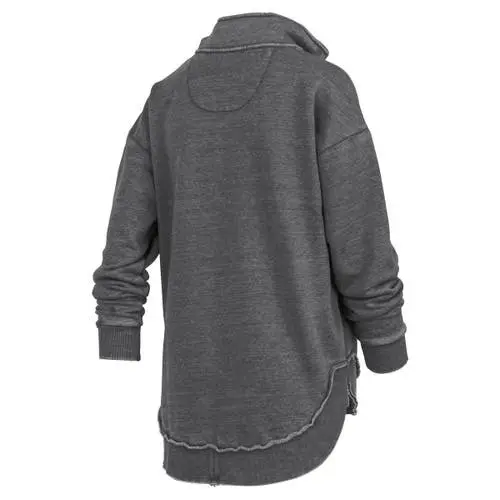 PRESSBOX Iowa Hawkeyes Northfork Sojourn Poncho Quarter-zip Sweatshirt