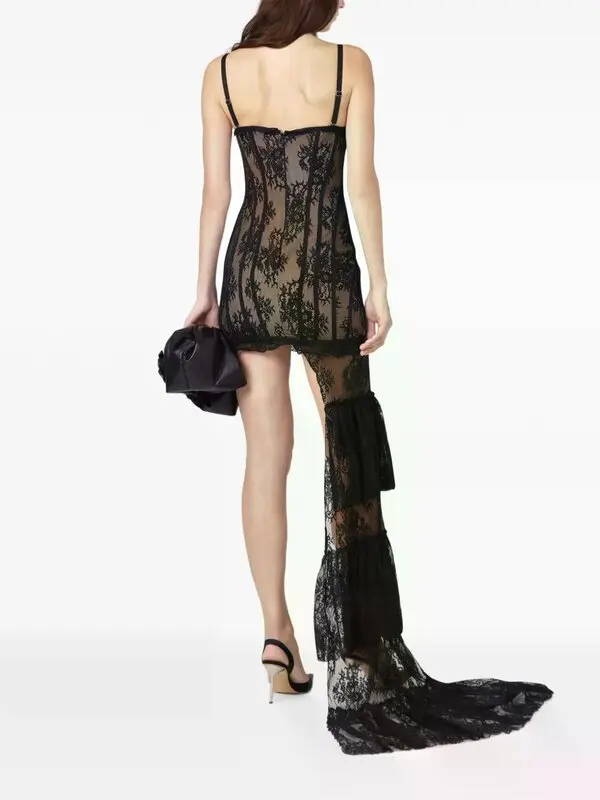 Giuseppe Di Morabito Lace-overlay Corset-style Mini Dress