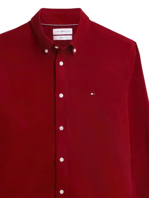 Tommy Hilfiger Corduroy Button-down Shirt - Red