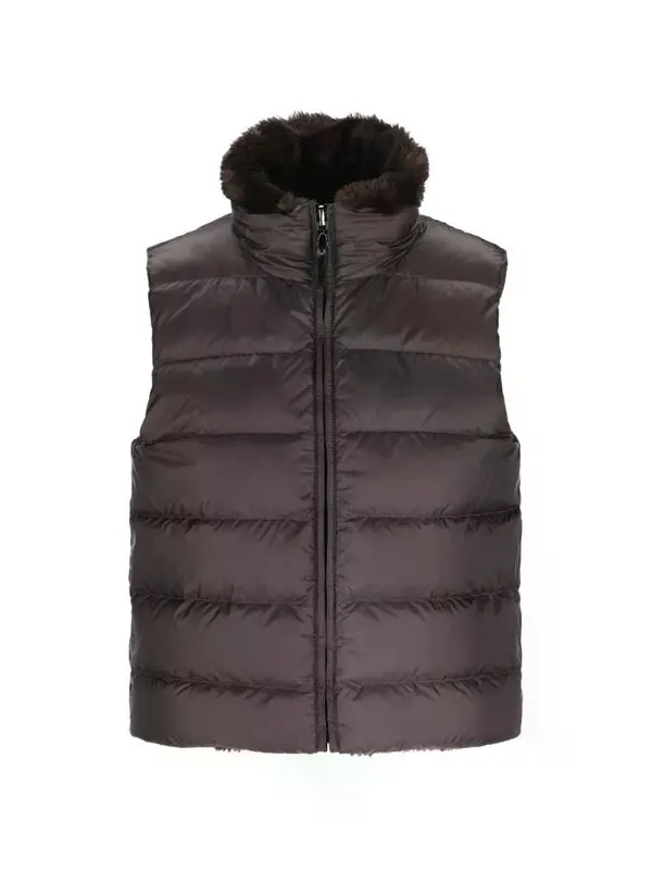 Max Mara Reversible Padded Horizontal-quilted Gilet
