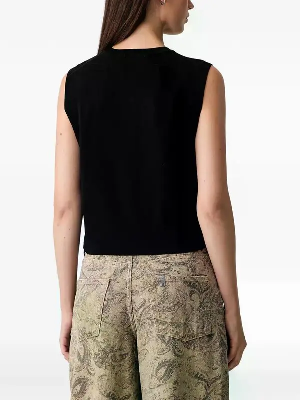 Scotch & Soda Embroidered Sleeveless Top