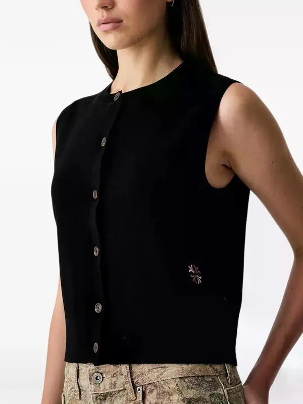 Scotch & Soda Embroidered Sleeveless Top
