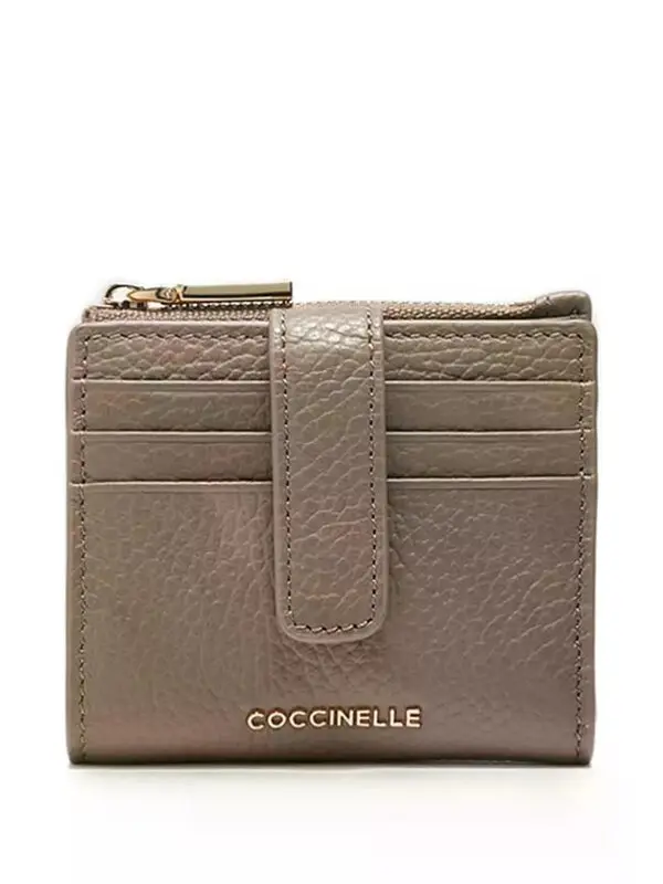 COCCINELLE Medium Metallic Grained-leather Wallet