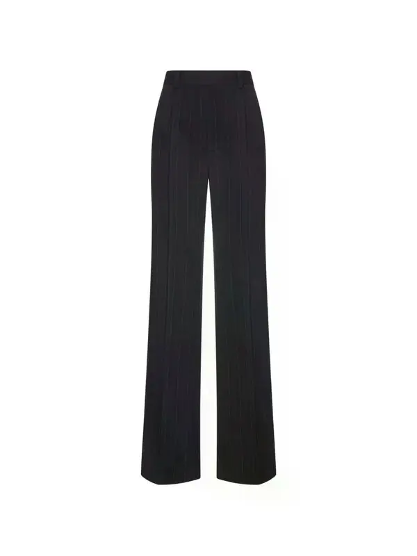 Saint Laurent Pants In Chalk-stripe Wool