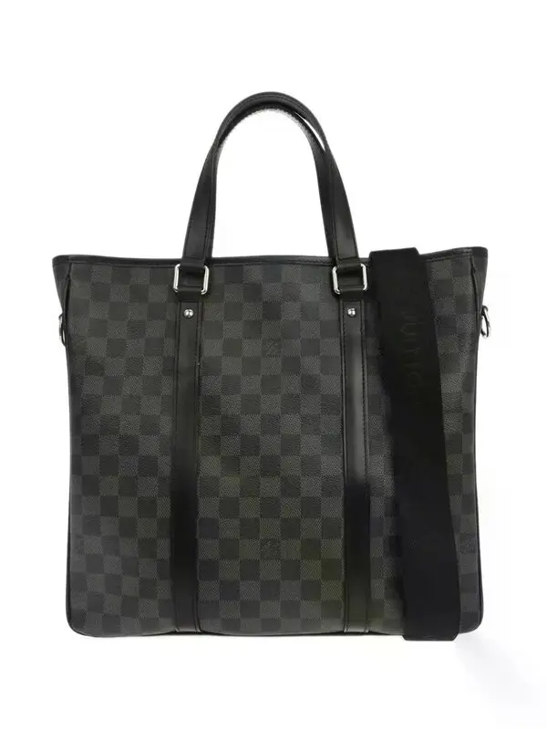 LOUIS VUITTON Pm Tadao Damier Graphite Tote Bag - Grey