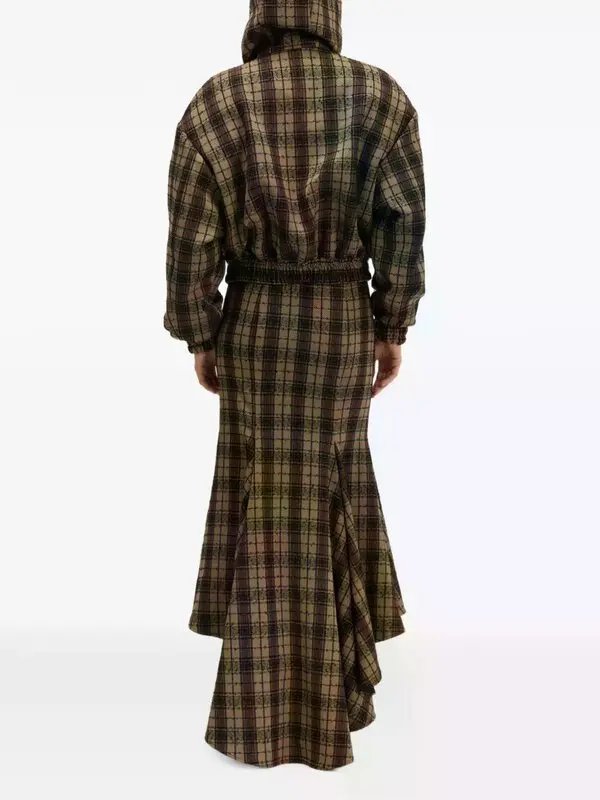 Giuseppe Di Morabito Check-pattern Asymmetric Skirt