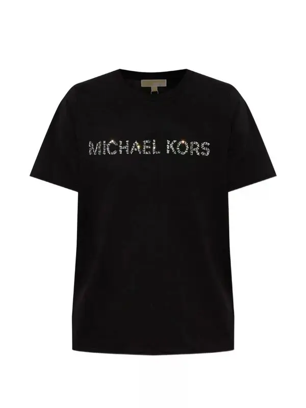 Michael Kors Crystal-embellished T-shirt - Black