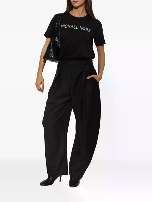 Michael Kors Crystal-embellished T-shirt - Black