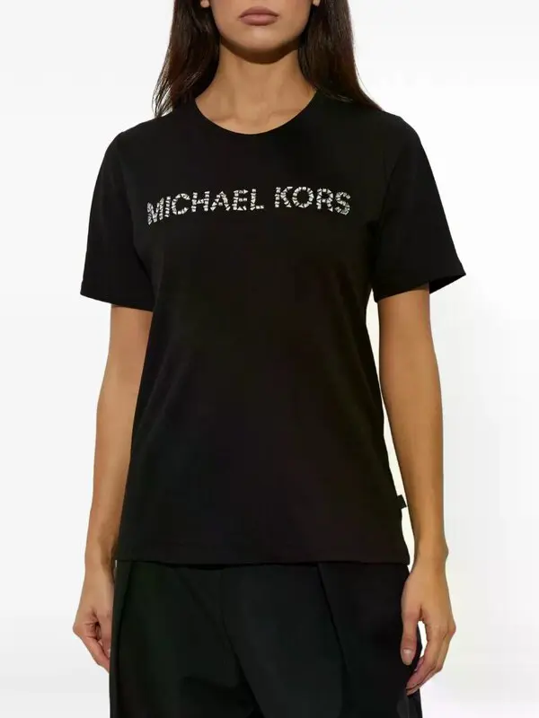 Michael Kors Crystal-embellished T-shirt - Black