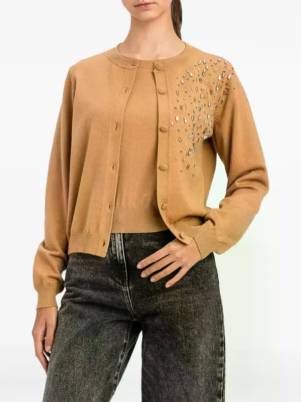 TWINSET Crystal-embellished Cardigan Set - Neutrals
