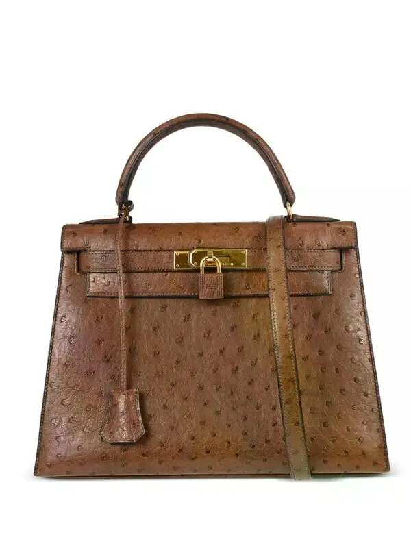 Hermès 1995 28 Kelly Sellier 2way Tote Bag - Brown
