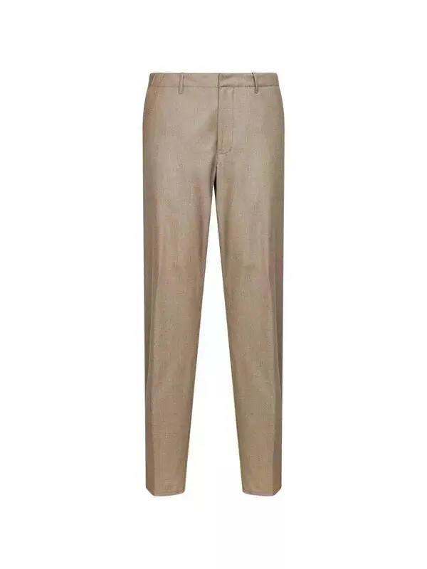 Etro Plain-coloured Wool Flannel Trousers