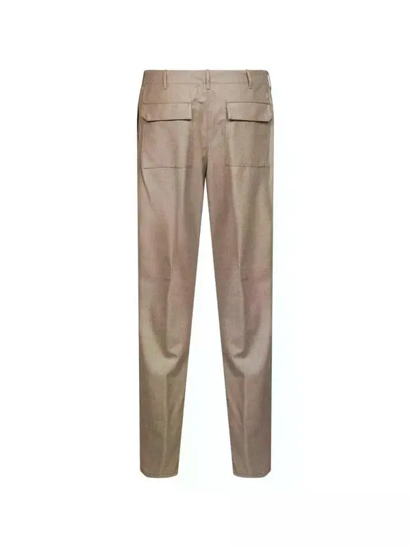 Etro Plain-coloured Wool Flannel Trousers