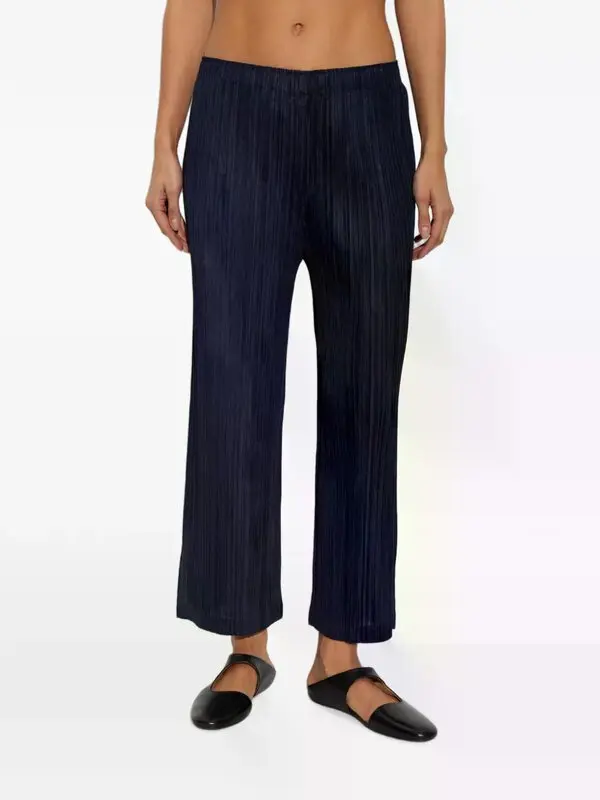 Issey Miyake Thicker Plissé-effect Trousers