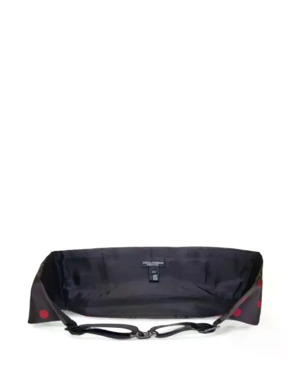 Dolce & Gabbana Polka-dot Pleated Cummerbund