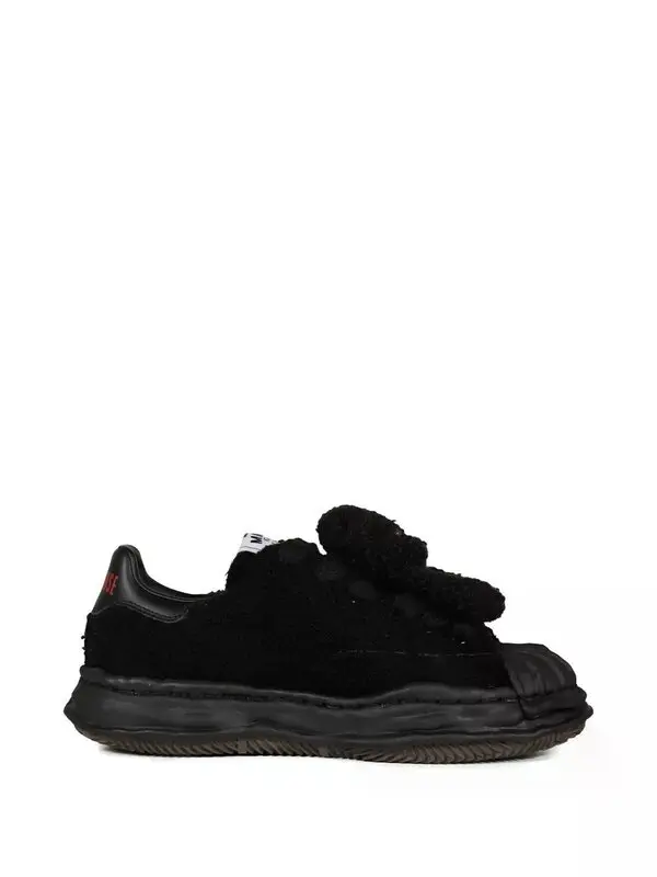 Mihara Yasuhiro X Pink House Blakey Og Sole Chenille Embroidey Low-top Sneakers - Black