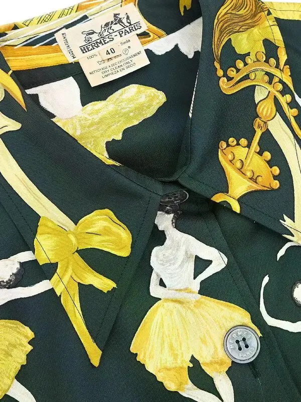 Hermès La Danse Ballerinas Silk Shirt