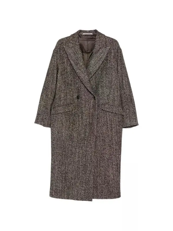 Tagliatore Linden Herringbone Double-breasted Coat