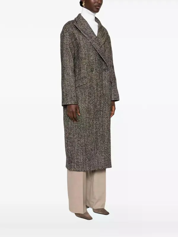 Tagliatore Linden Herringbone Double-breasted Coat