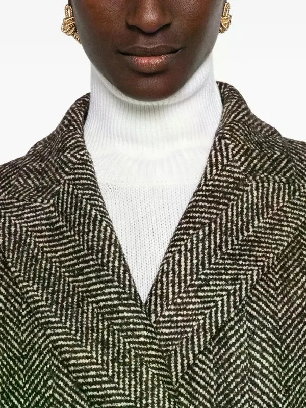 Tagliatore Linden Herringbone Double-breasted Coat