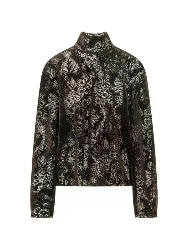 MSGM Pussy-bow Lace Blouse