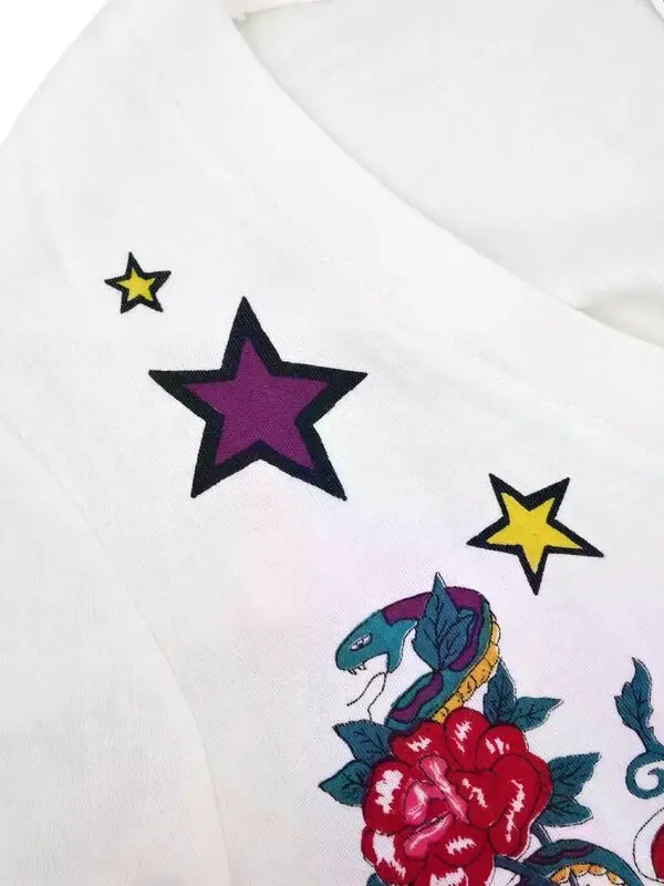 Dior Rhinestone-embellished Graphic-print T-shirt