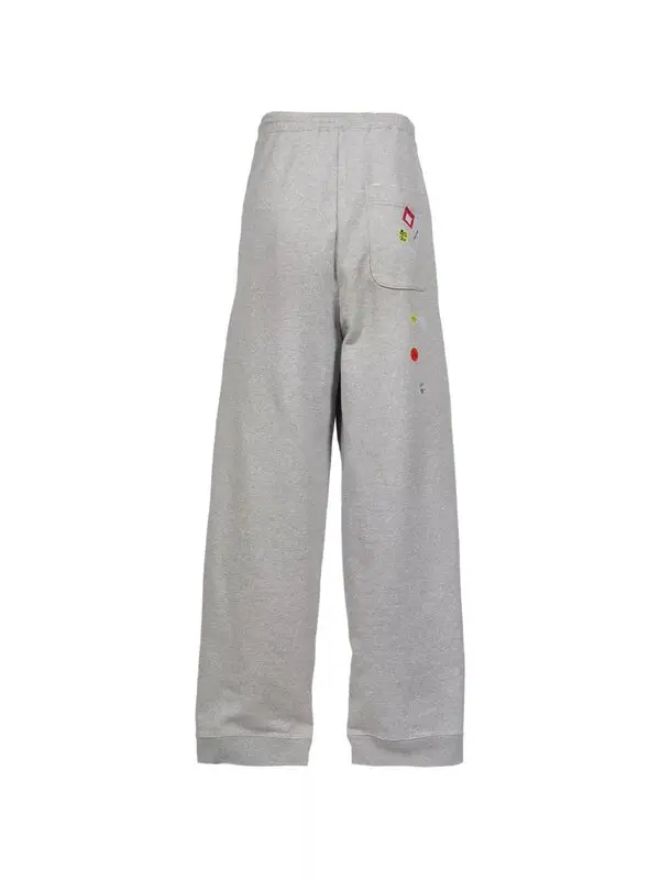 Mihara Yasuhiro Price-tag Sticker Printed Sweat Pants