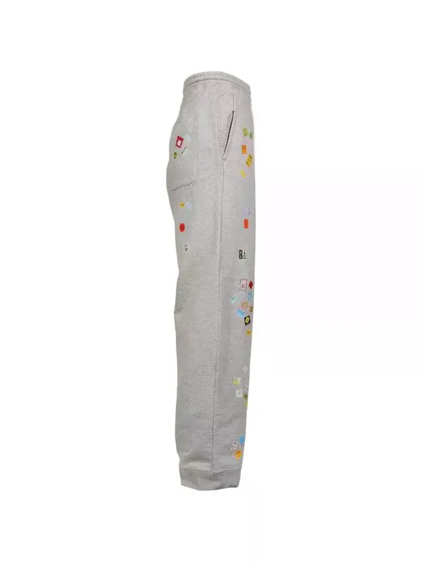 Mihara Yasuhiro Price-tag Sticker Printed Sweat Pants