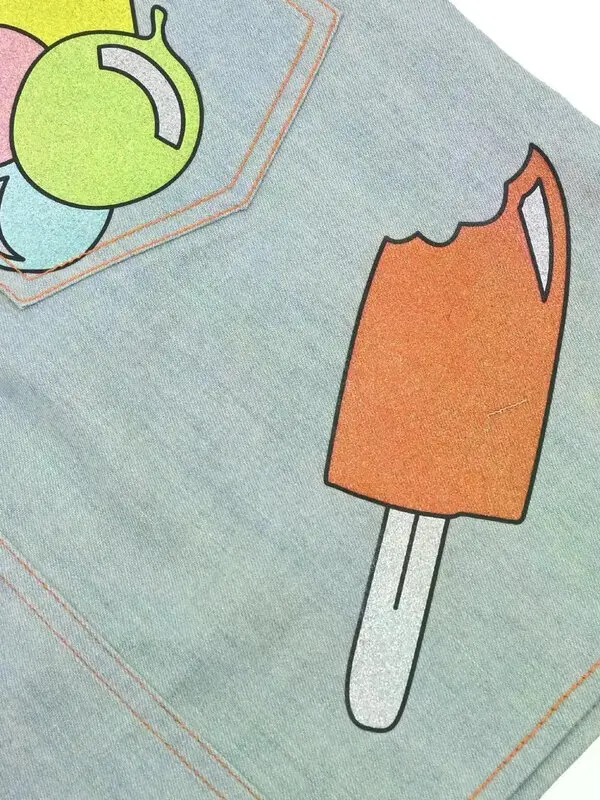 Dior 2004 Ice-cream-print Mini Skirt