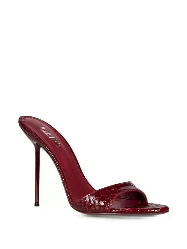 Paris Texas Lidia Snakeskin-effect Leather Sandals
