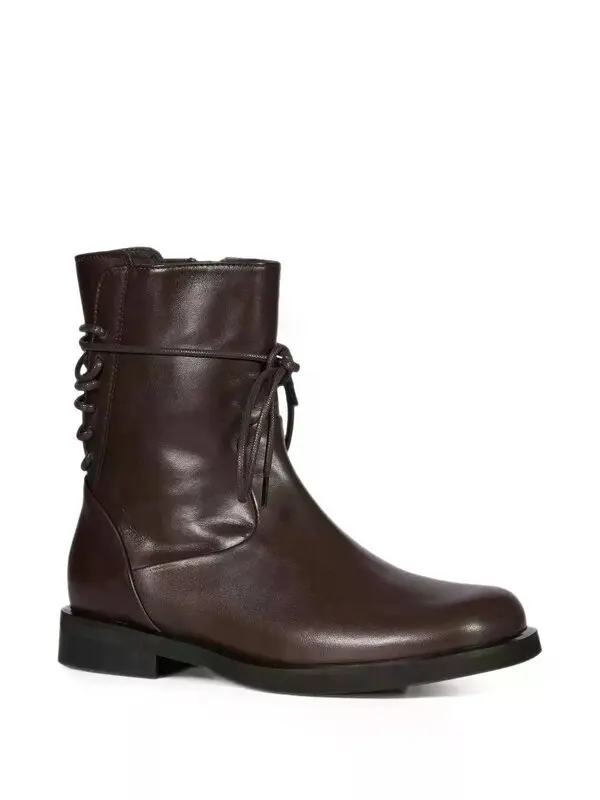 POEVE Lace-up Ankle Boots