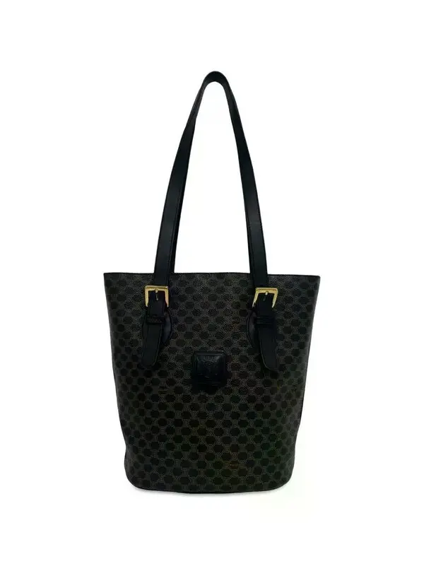Celine 1998 Macadam Coated Canvas Tote Bag