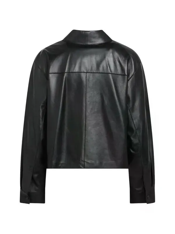 Max Mara Nappa Leather Jacket - Black