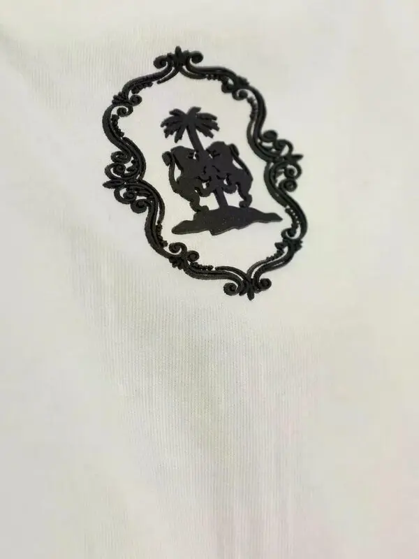Palm Angels Logo-print Cropped T-shirt